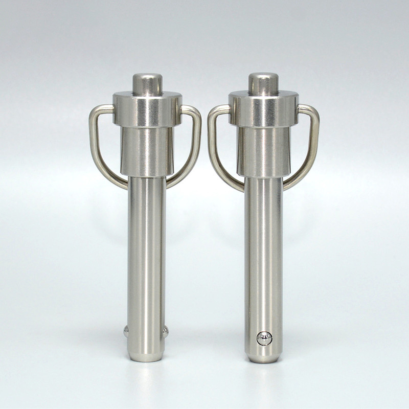 Stainless Steel Button Type Ring Handle Quick Release Pin Ball Lock Pin ...